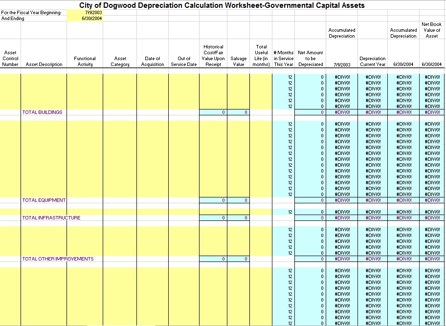 9 Free Depreciation Schedule Templates In MS Word And MS Excel 9 Free Depreciation Schedule Templates In MS Word And MS Excel