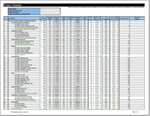 11 Free Project Schedule Templates in MS Word and MS Excel
