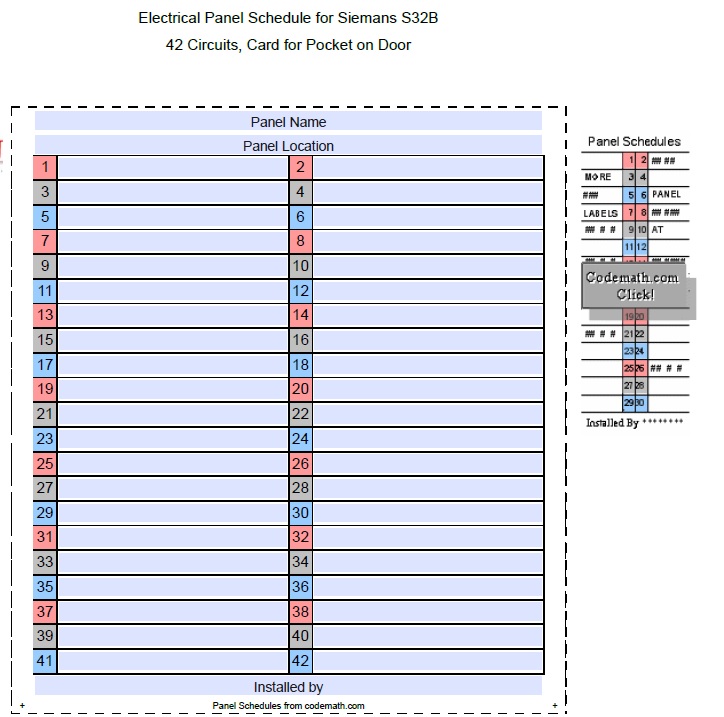 5 Free Panel Schedule Templates In MS Word And MS Excel