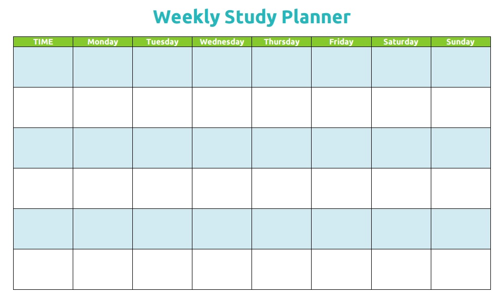 Study Schedule Template 5 Free Templates Schedule Templates