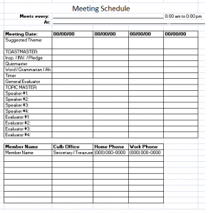13 Free Meeting Schedule Templates in MS Word and MS Excel