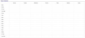 15 Free Homework Schedule Template (MS Word and MS Excel)