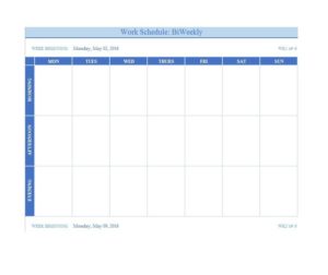 16 Free Weekly Schedule Templates (MS Word and MS Excel)