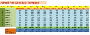 7 Free Fee Schedule Templates in MS Word and MS Excel